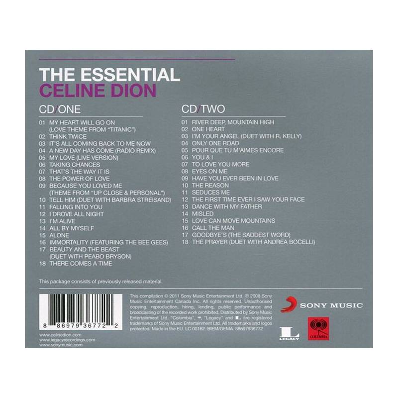 CELINE DION - THE ESSENTIAL 2CDs