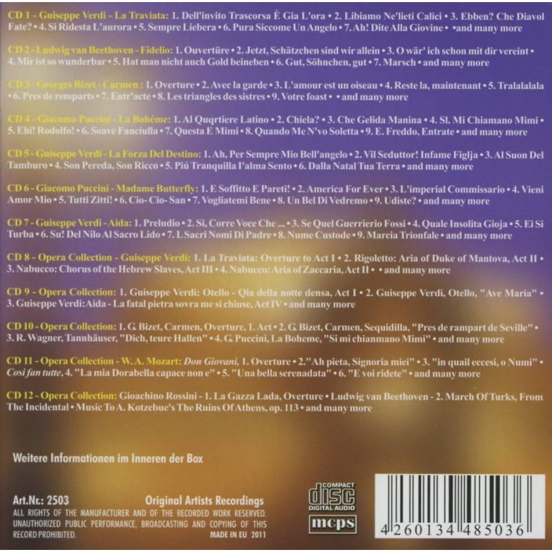 Famous Opera - 12 CDs