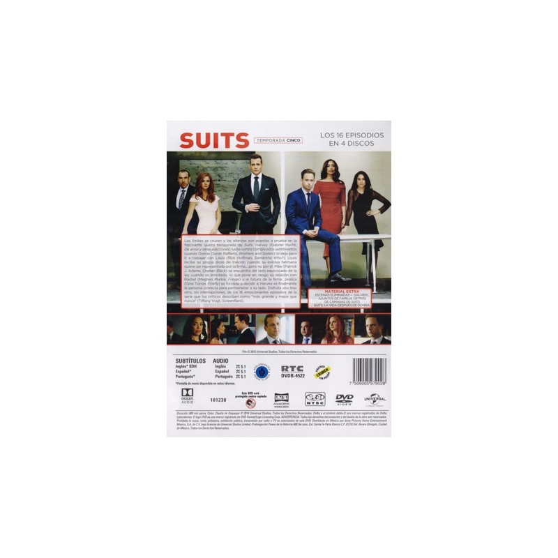 Suits - Temporada 5 DVD